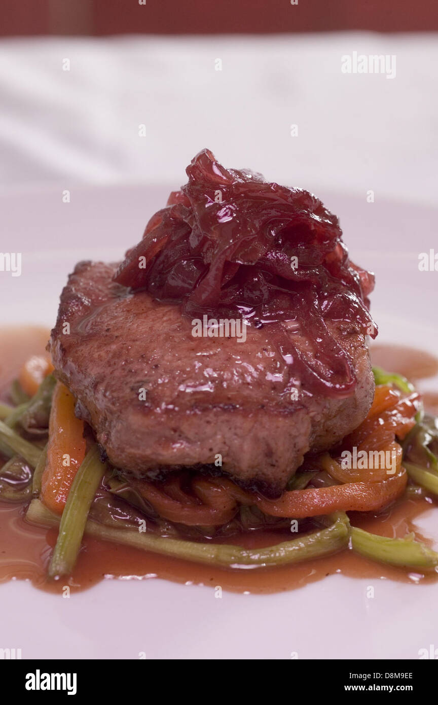 Meat filet food Stock Photo - Alamy