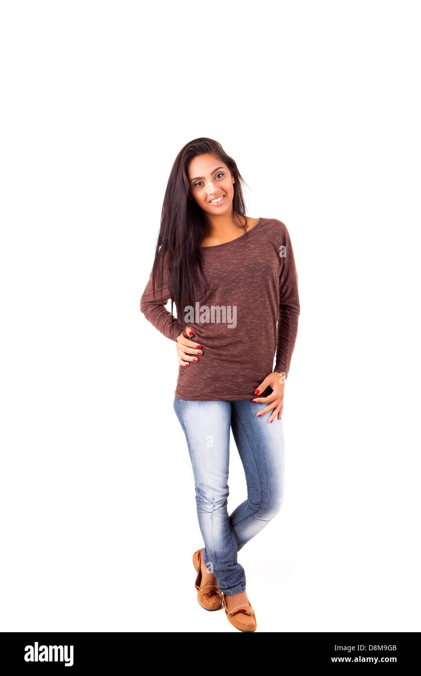 Face beautiful latin woman Cut Out Stock Images & Pictures - Alamy