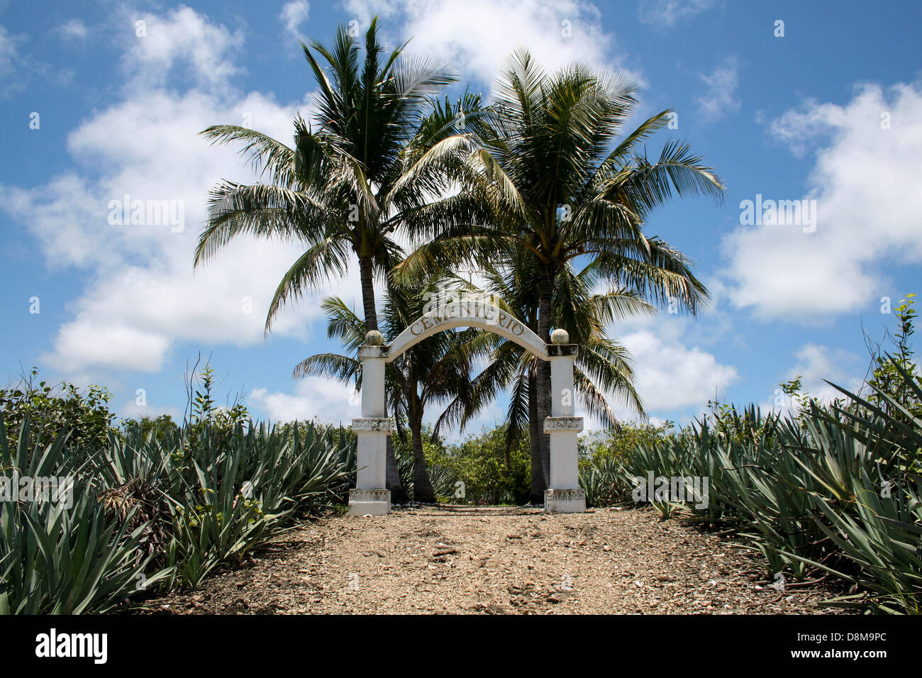 The entrance to Cabuya island cemetery Stock Photo - Alamy