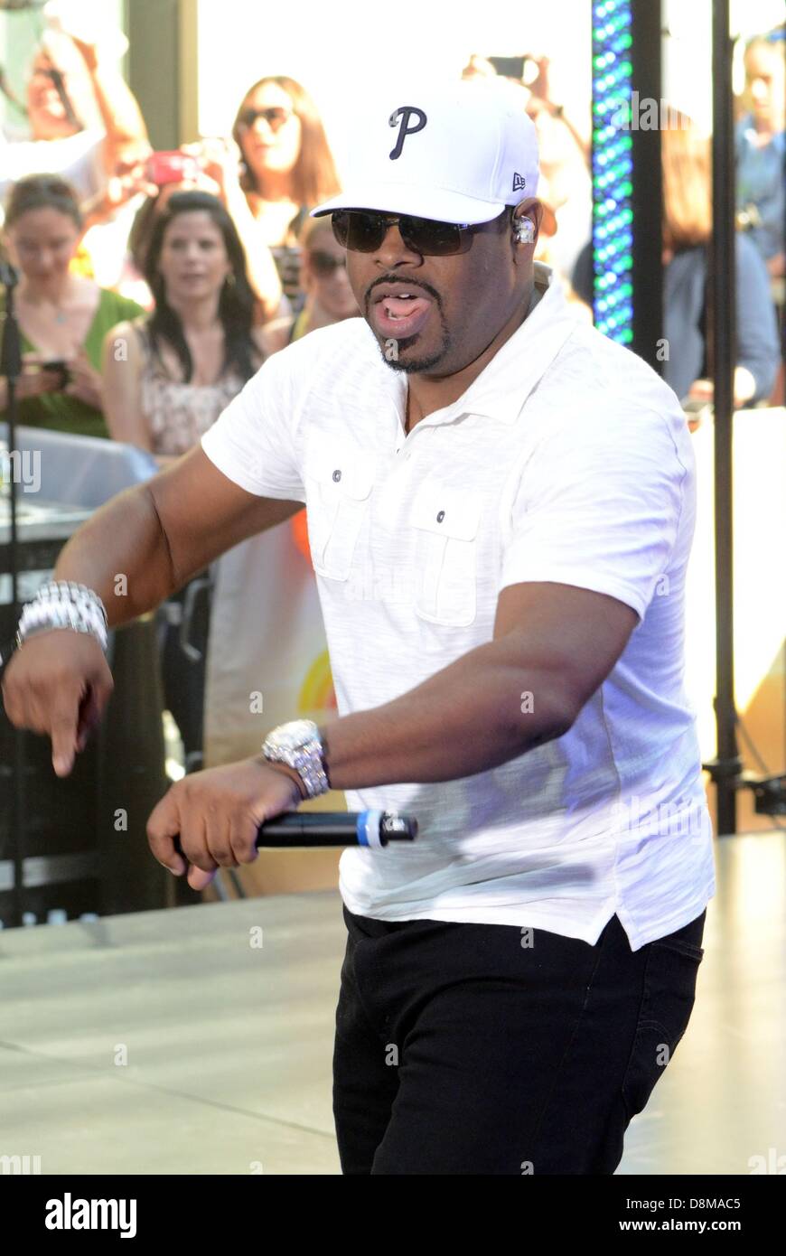 New York, USA. 31st May 2013. Nathan Morris on stage for NBC Today Show ...