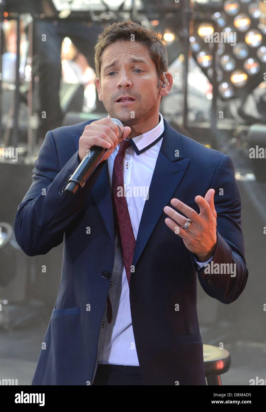New York, USA. 31st May 2013. Jeff Timmons on stage for NBC Today Show ...