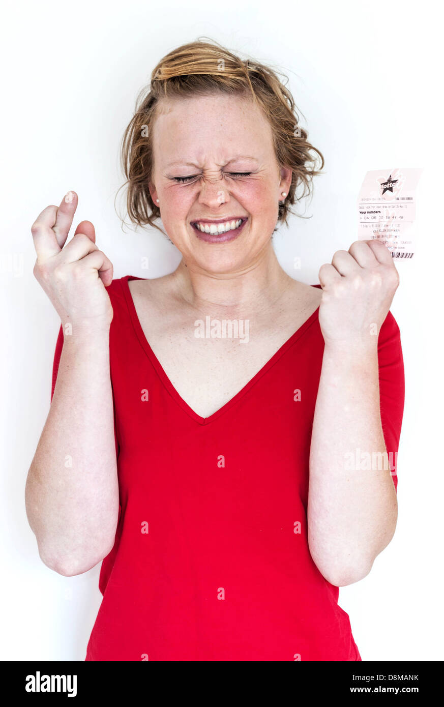 Uk lottery ticket hand hi-res stock photography and images - Alamy