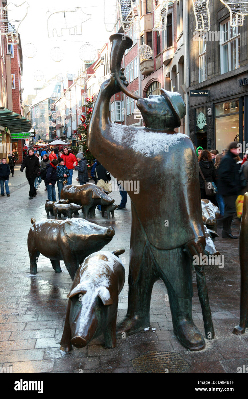 swineherd in Sörge street Stock Photo - Alamy
