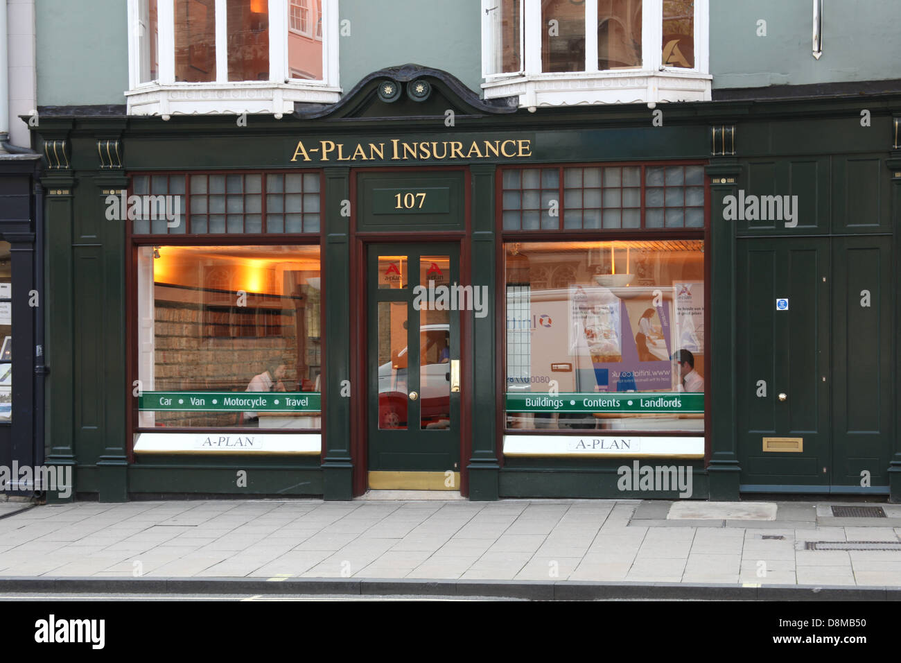 A Plan Insurance building Stock Photo - Alamy
