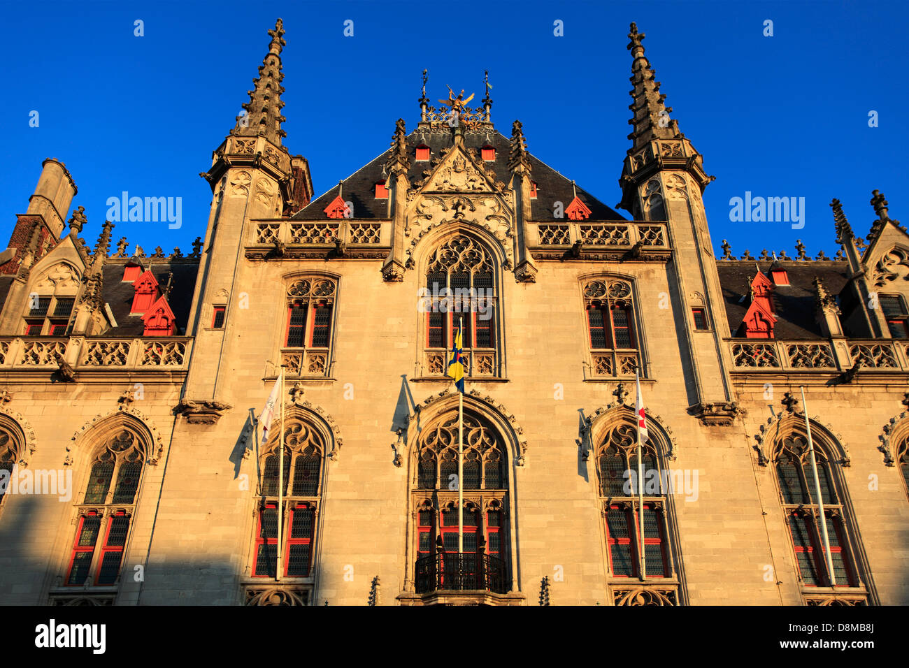 Exterior of the Provincial Court building, Market place, Bruges City ...