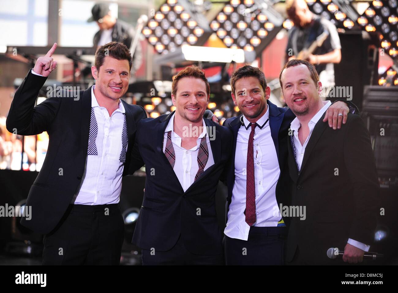 New York, USA. 31st May 2013. Nick Lachey, Drew Lachey, Jeff Timmons ...