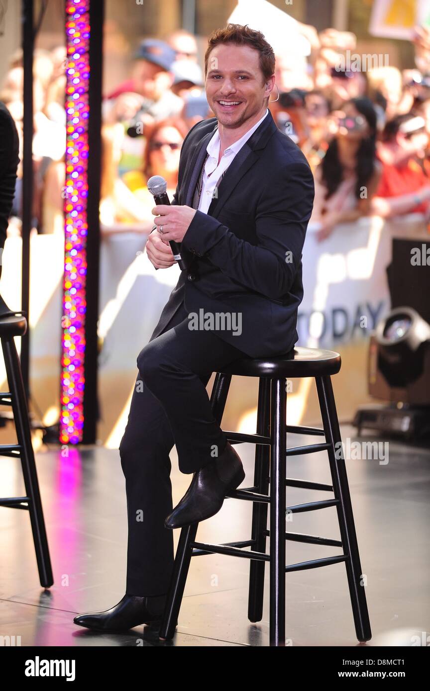 New York, USA. 31st May 2013. Drew Lachey, 98 Degrees on stage for NBC ...