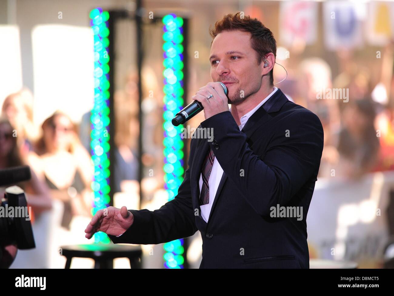 New York, USA. 31st May 2013. Drew Lachey, 98 Degrees on stage for NBC ...