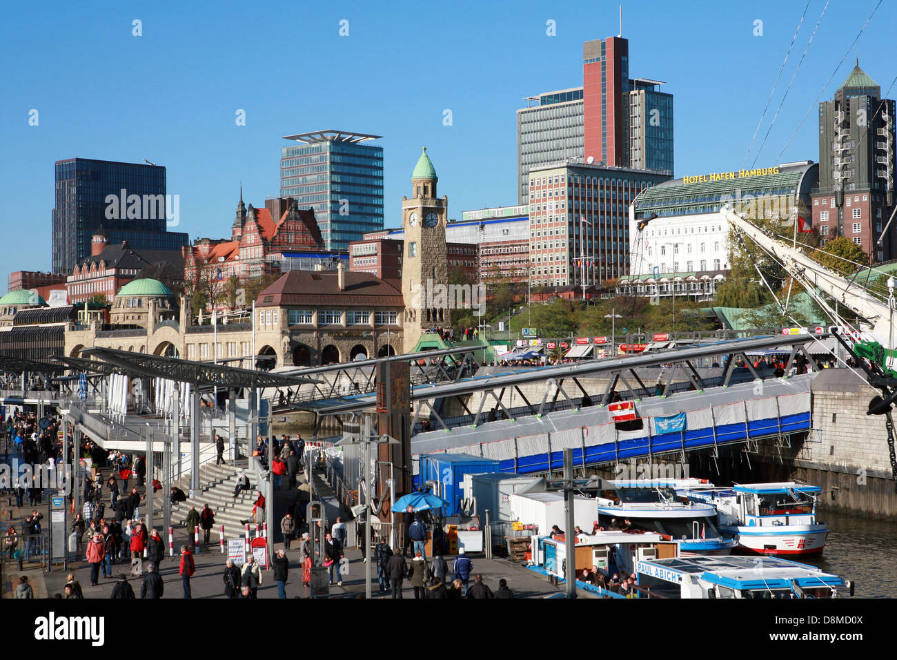 St. Pauli landing bridges Stock Photo - Alamy