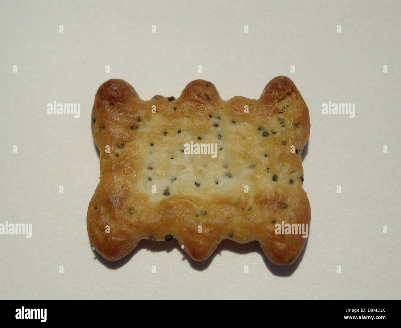 A cracker food cake, consisting of crackers stacked or arranged with ...