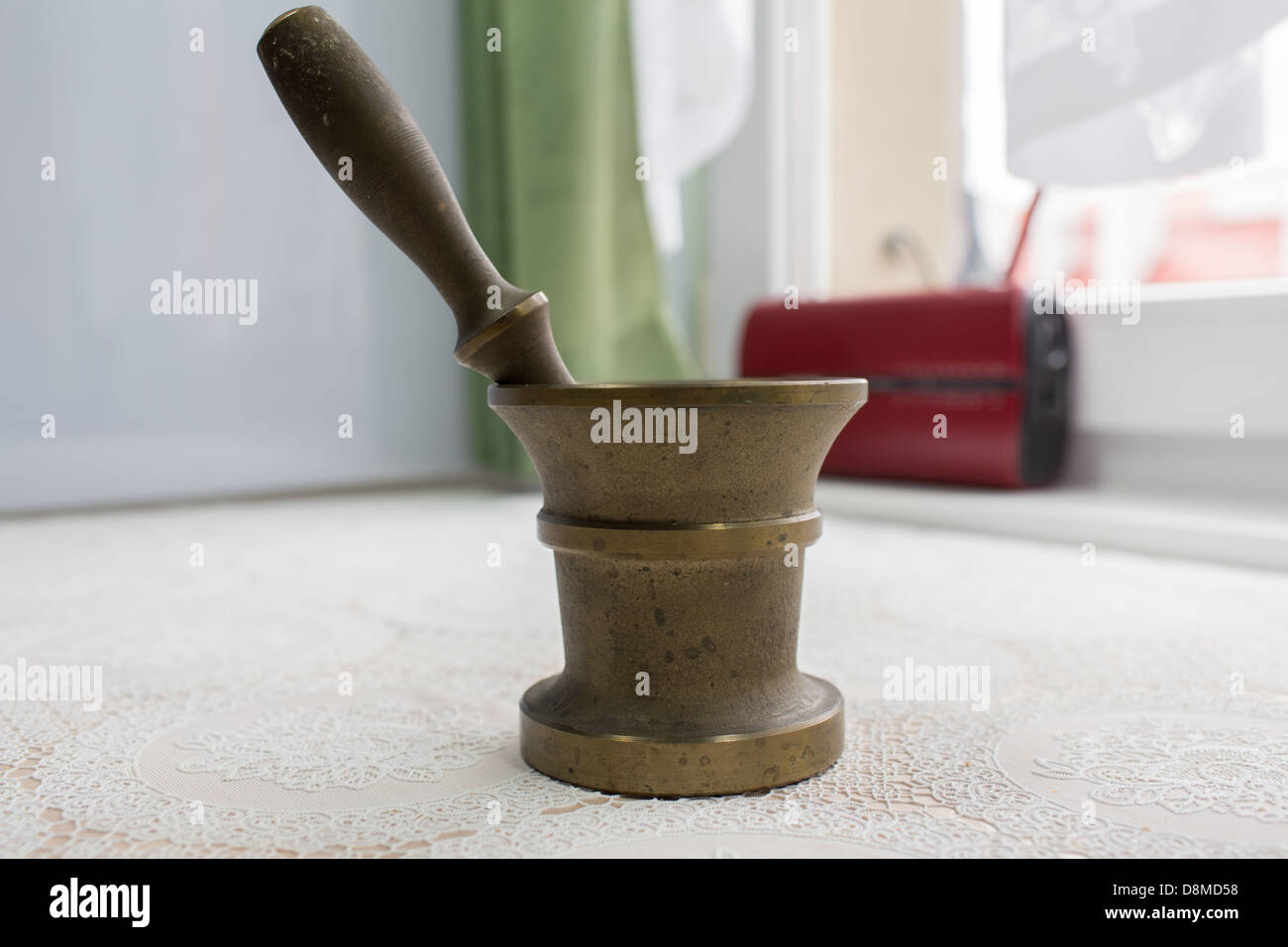 Mortar for whipping carnations and more. Preparing chicken Mexican ...