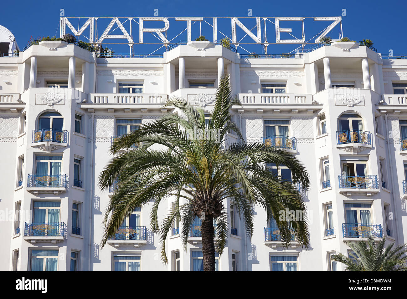 Hotel Martinez facade in Cannes, France Stock Photo - Alamy