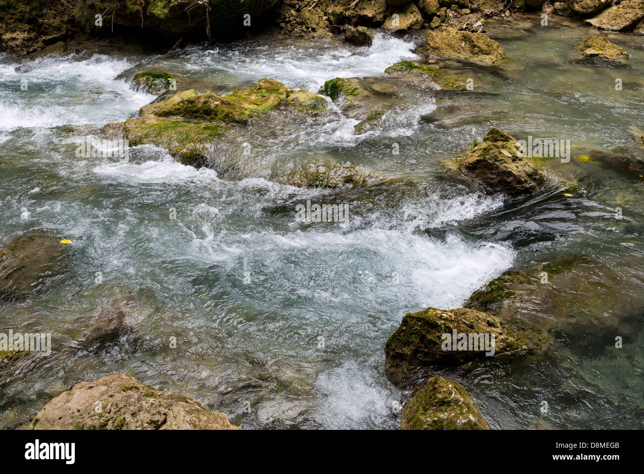 Creek leading up to the Kawasan Waterfalls in Badian on Cebu ...