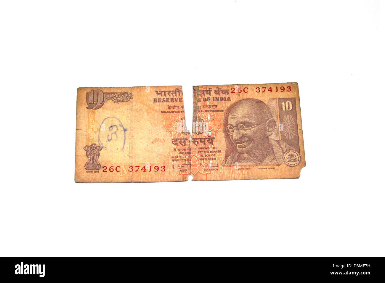 Ten rupee note hi-res stock photography and images - Alamy