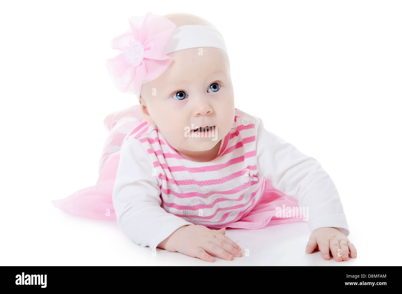 The small baby isolated on white Stock Photo - Alamy