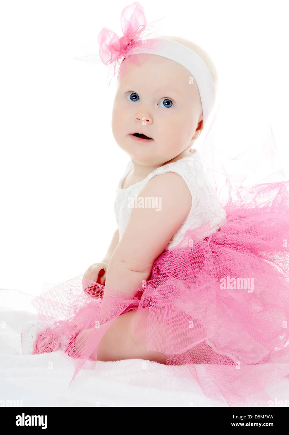 The small baby isolated on white Stock Photo - Alamy