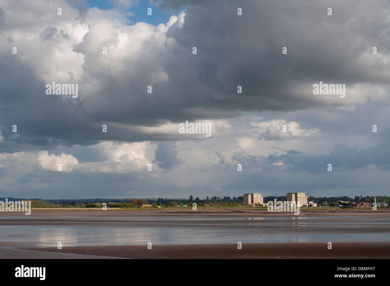 River Severn, flood defences, rocks, boulders,grass bank, mud, lichen ...
