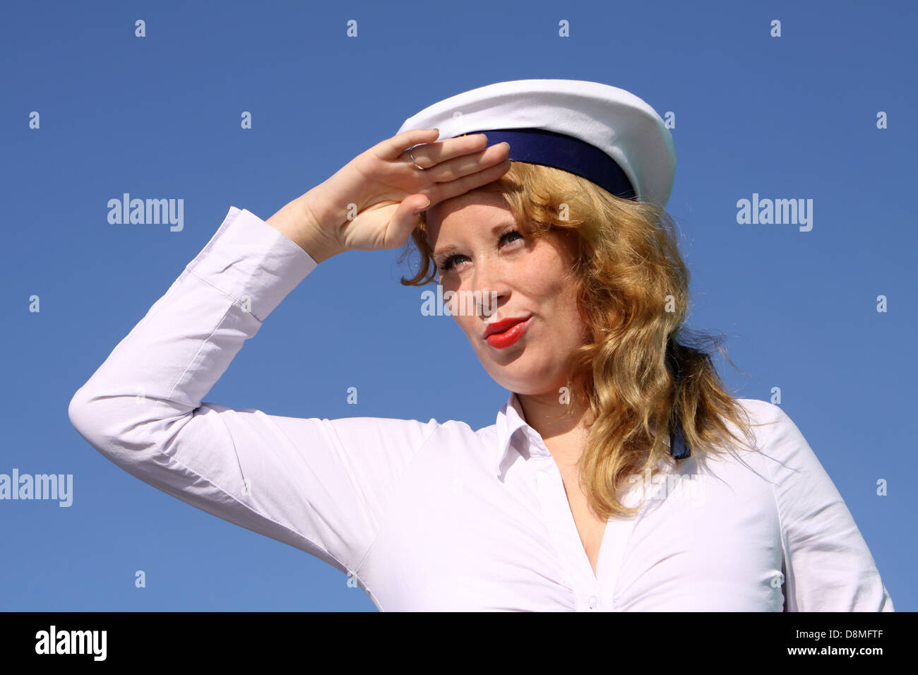 young woman as a sailor Stock Photo - Alamy young woman as a sailor Stock Photo - Alamy