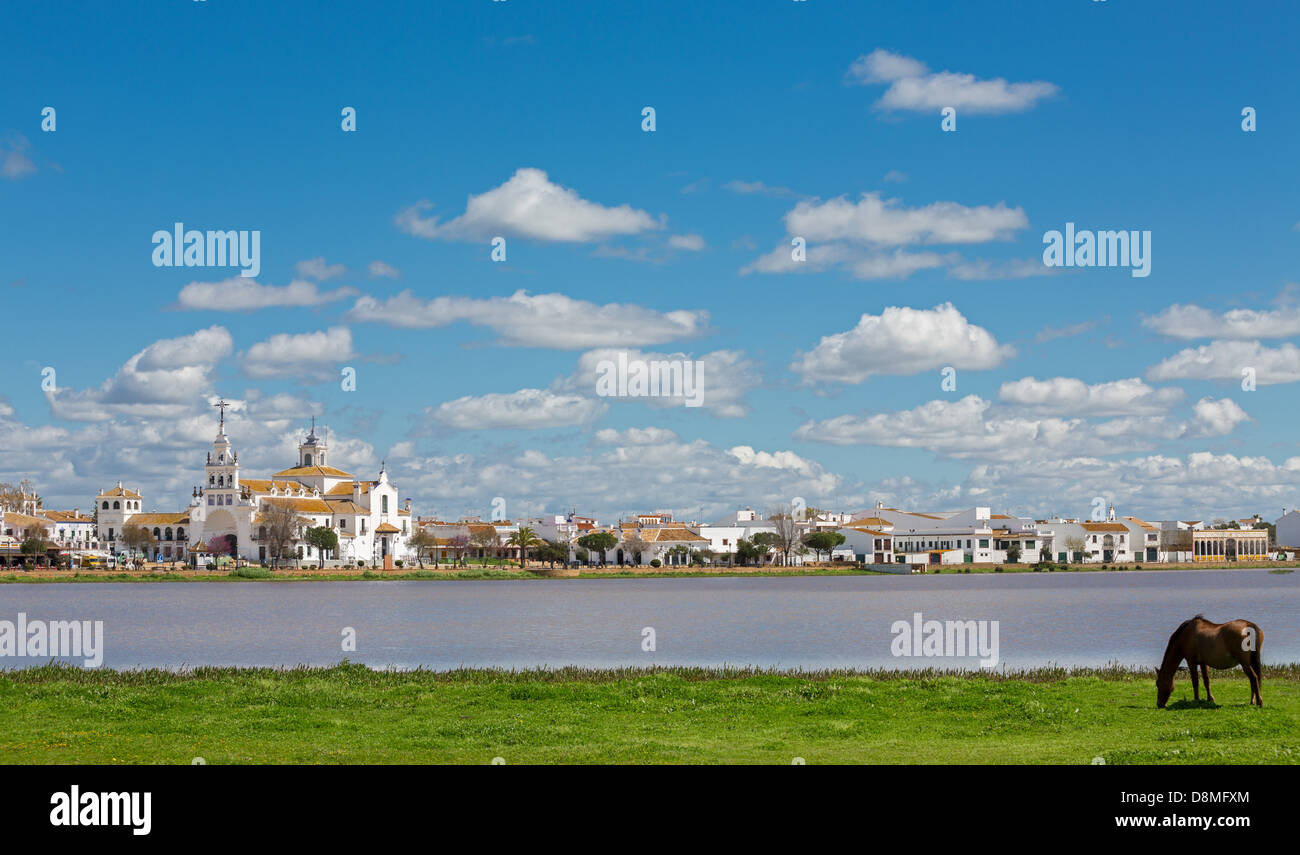 View of El Rocio, Andalucia, Spain Stock Photo - Alamy