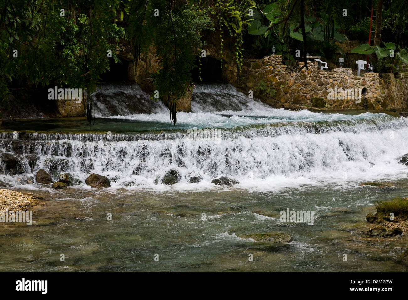 Small Falls in the Creek leading up to the Kawasan Waterfalls in Badian ...