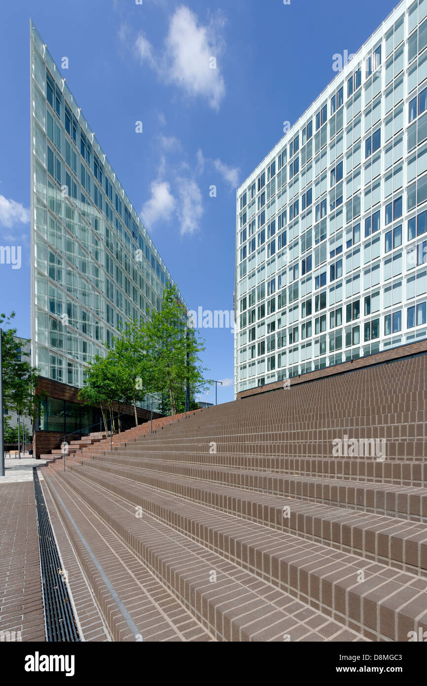 Ericus Contor and Spiegel publishing building, Hamburg, Germany Stock ...