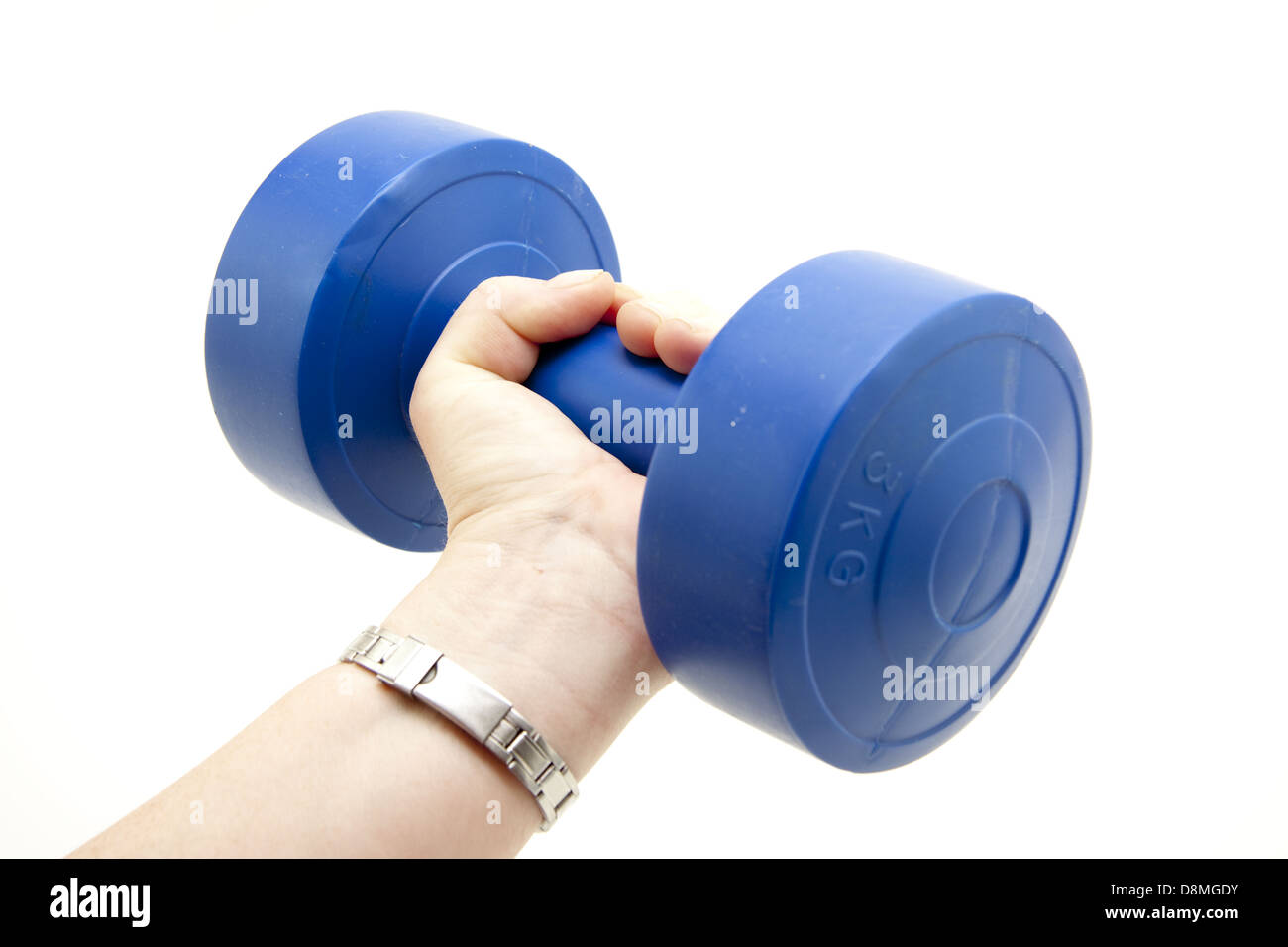 Dumbbell in the hand Stock Photo - Alamy