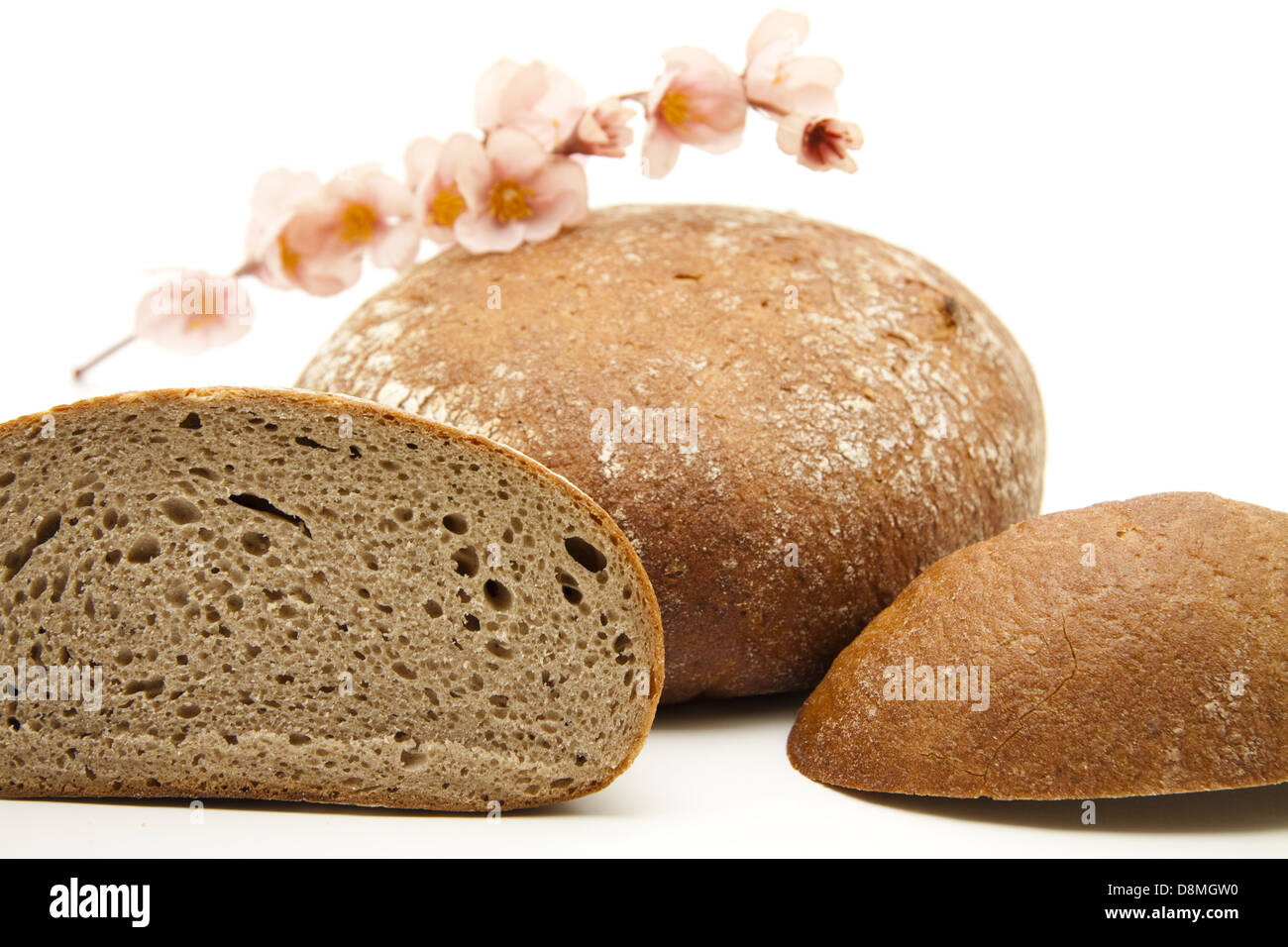 Wheat bread cut Stock Photo - Alamy