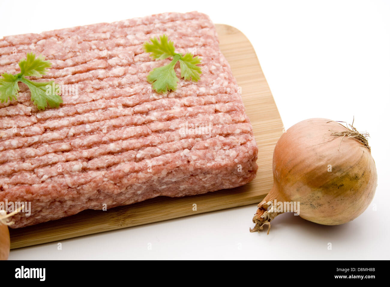 Mincemeat with onion Stock Photo - Alamy