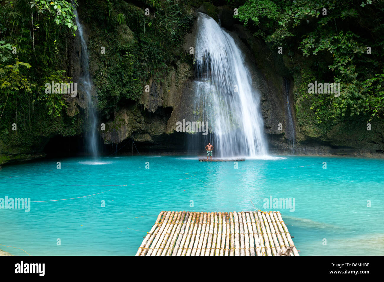 The Kawasan Waterfalls in Badian on Cebu, Philippines Stock Photo - Alamy