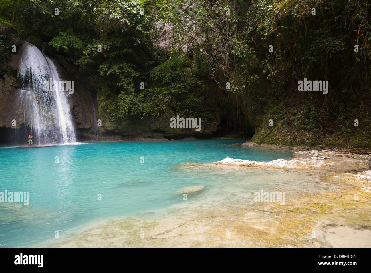The Kawasan Waterfalls in Badian on Cebu, Philippines Stock Photo - Alamy