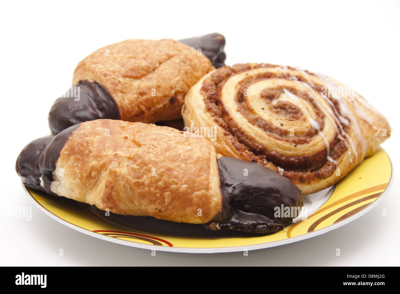 Pastry onto plate Stock Photo - Alamy