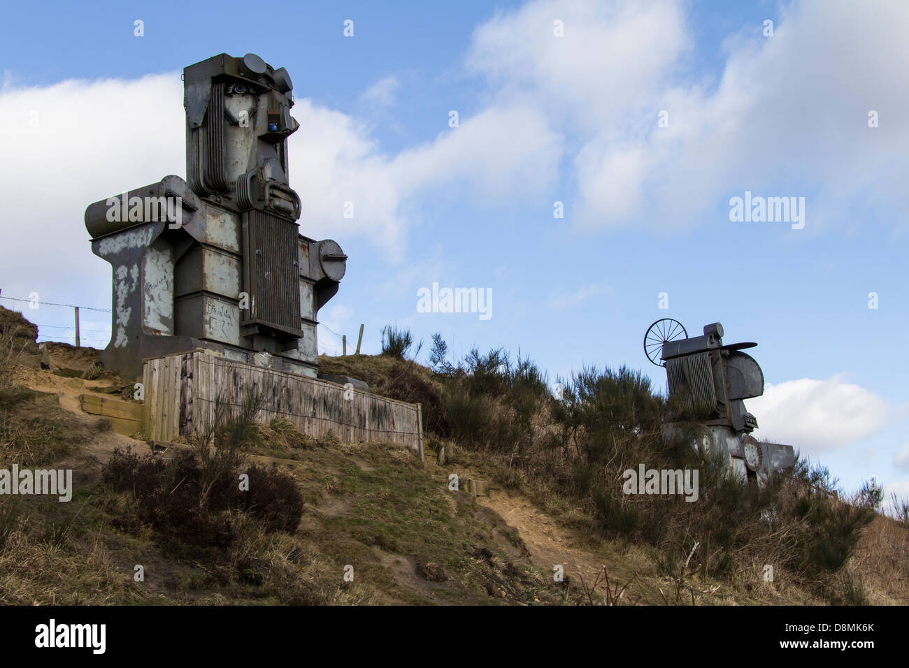 An image of the Transformer sculptures in Leadgate near Consett Stock ...