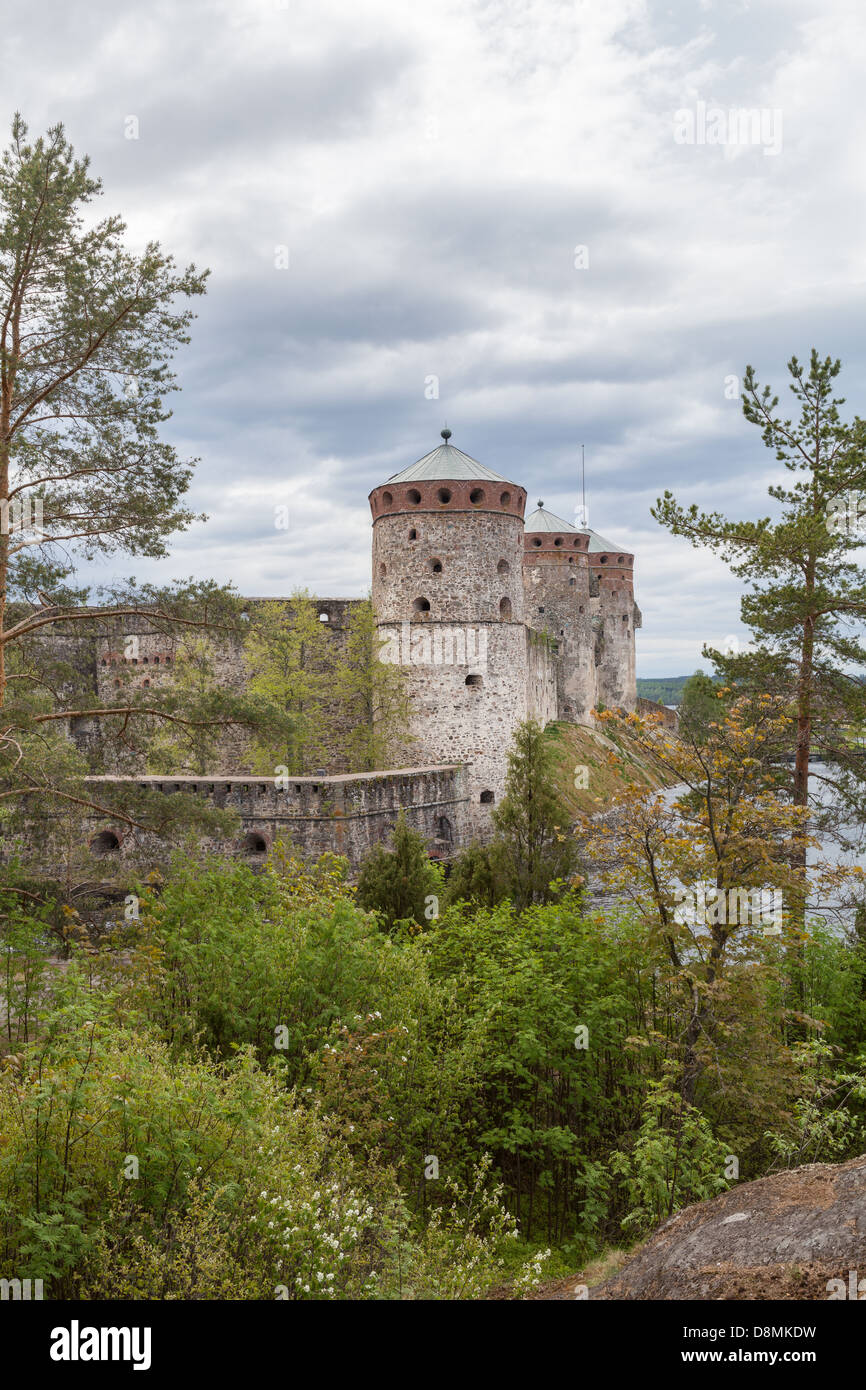 Olavinlinna Medieval Castle St Olafs High Resolution Stock Photography ...