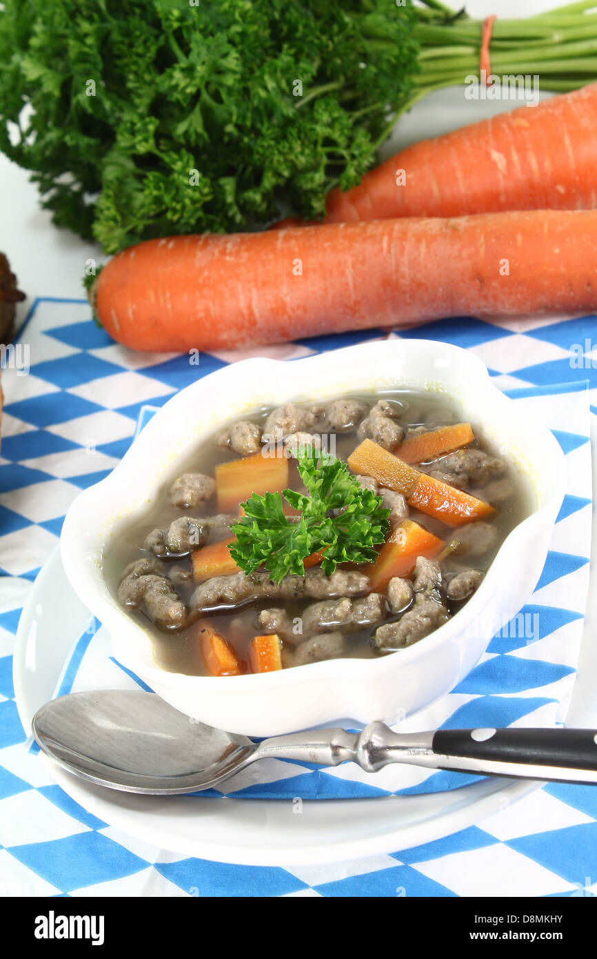 Liver spaetzle soup hi-res stock photography and images - Alamy