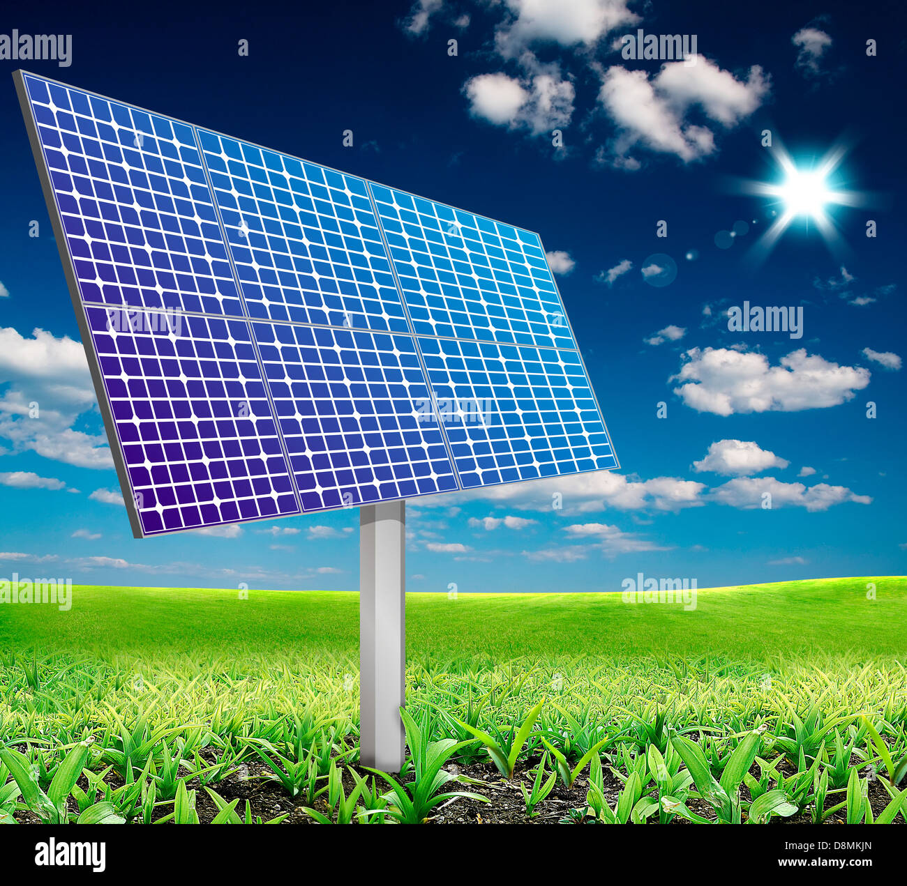 Solar panel for alternative energy and power Stock Photo - Alamy