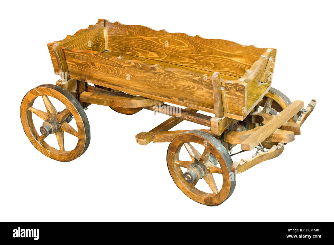 Village cart isolated on white background Stock Photo - Alamy