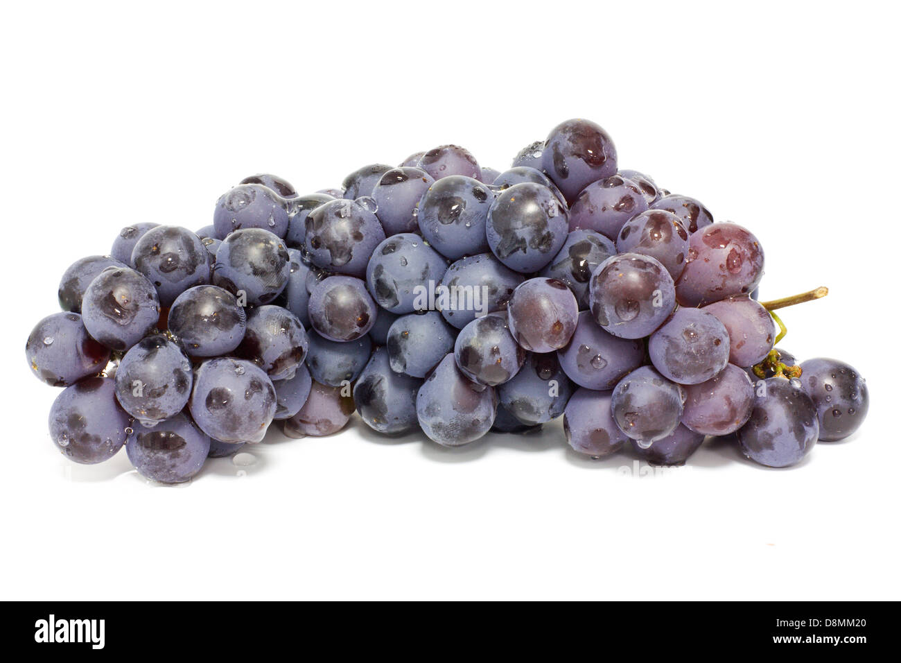 Bunch of grape isolated on white Stock Photo - Alamy