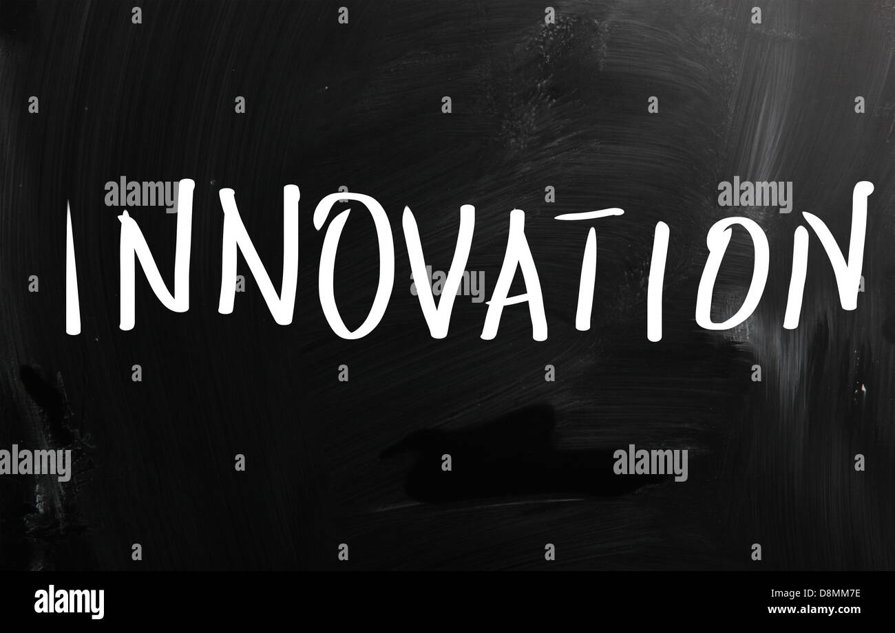 innovation concept on chalkboard Stock Photo - Alamy