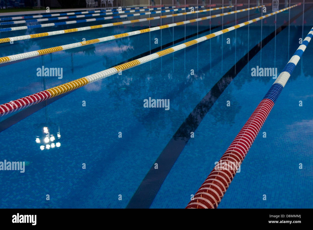 Part of corridors of public swimming pool Stock Photo - Alamy