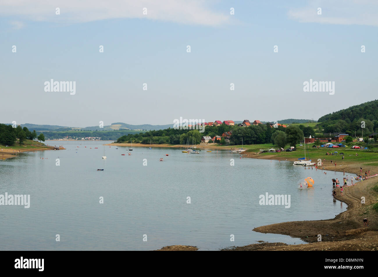 Domasa dam, cove Dobra, Eastern Slovakia, in the afternoon Stock Photo ...