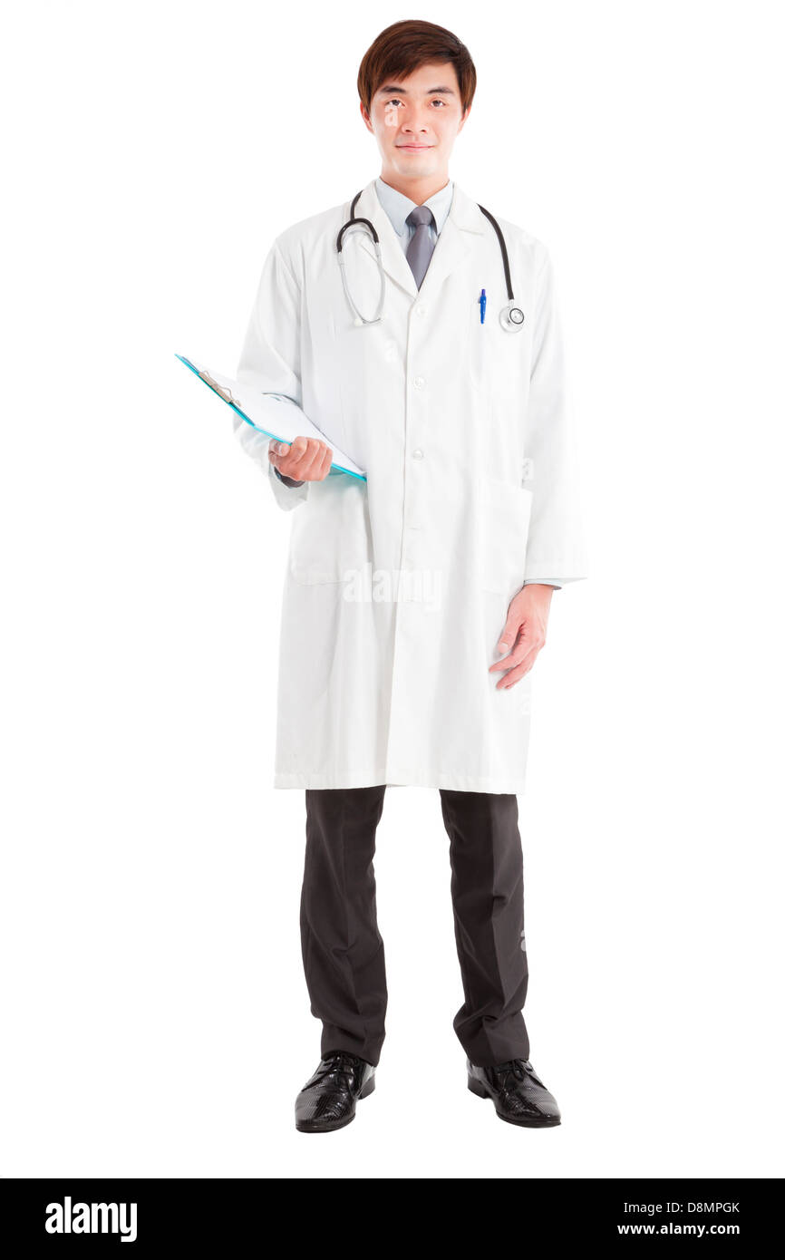 full length young smiling Doctor Stock Photo - Alamy