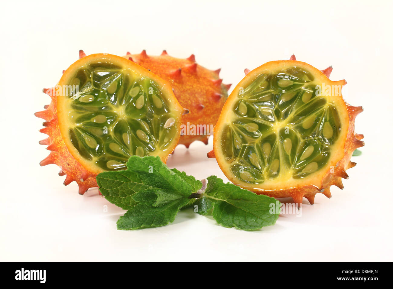 Yellow kiwano Cut Out Stock Images & Pictures - Alamy