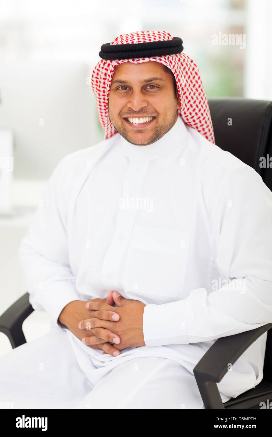 handsome arabic businessman sitting in the office Stock Photo - Alamy