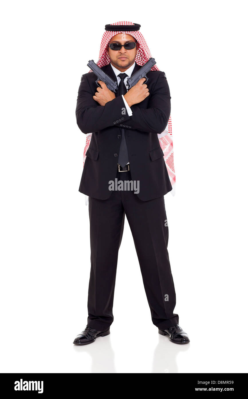 Arab man holding gun hi-res stock photography and images - Alamy