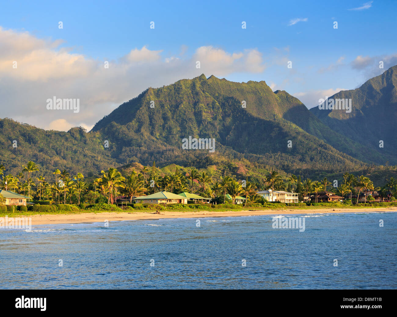 Hanalei Beach on Kauai, Hawaii Stock Photo - Alamy