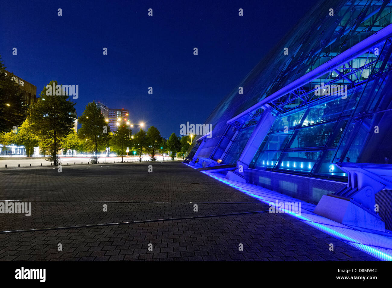Berlin arch at night, Hamburg, Germany Stock Photo - Alamy