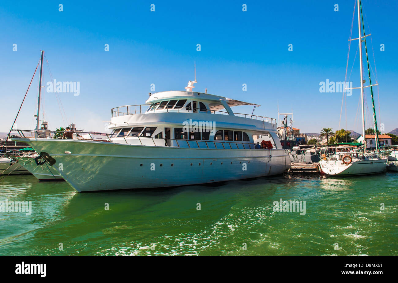 sea port with boats Stock Photo - Alamy