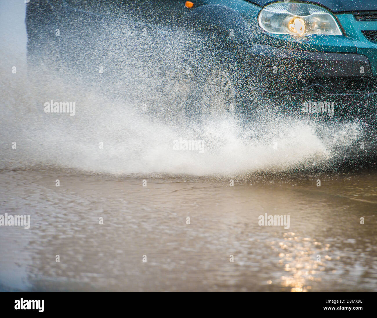 spray from the car Stock Photo - Alamy