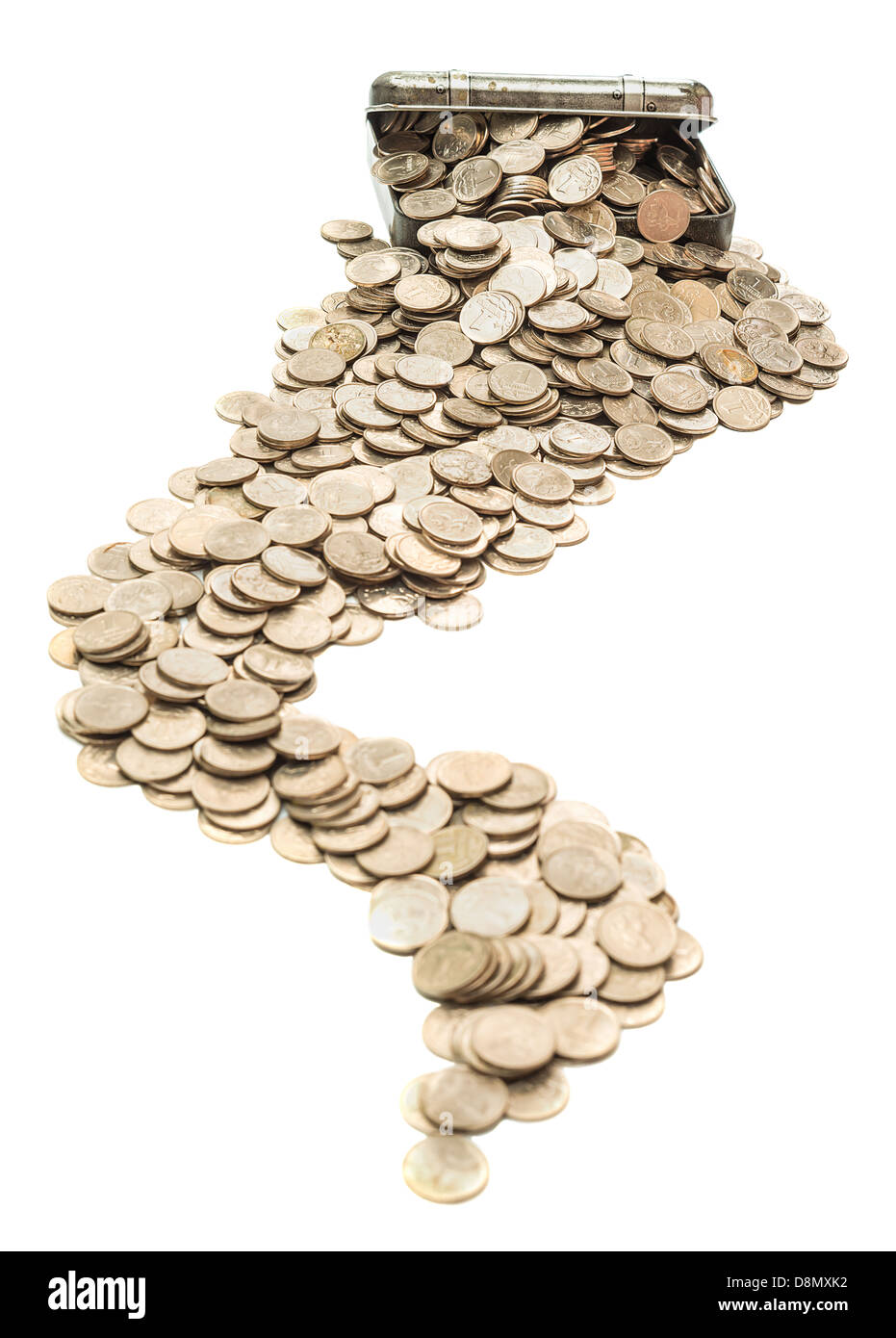 box with coins Stock Photo - Alamy