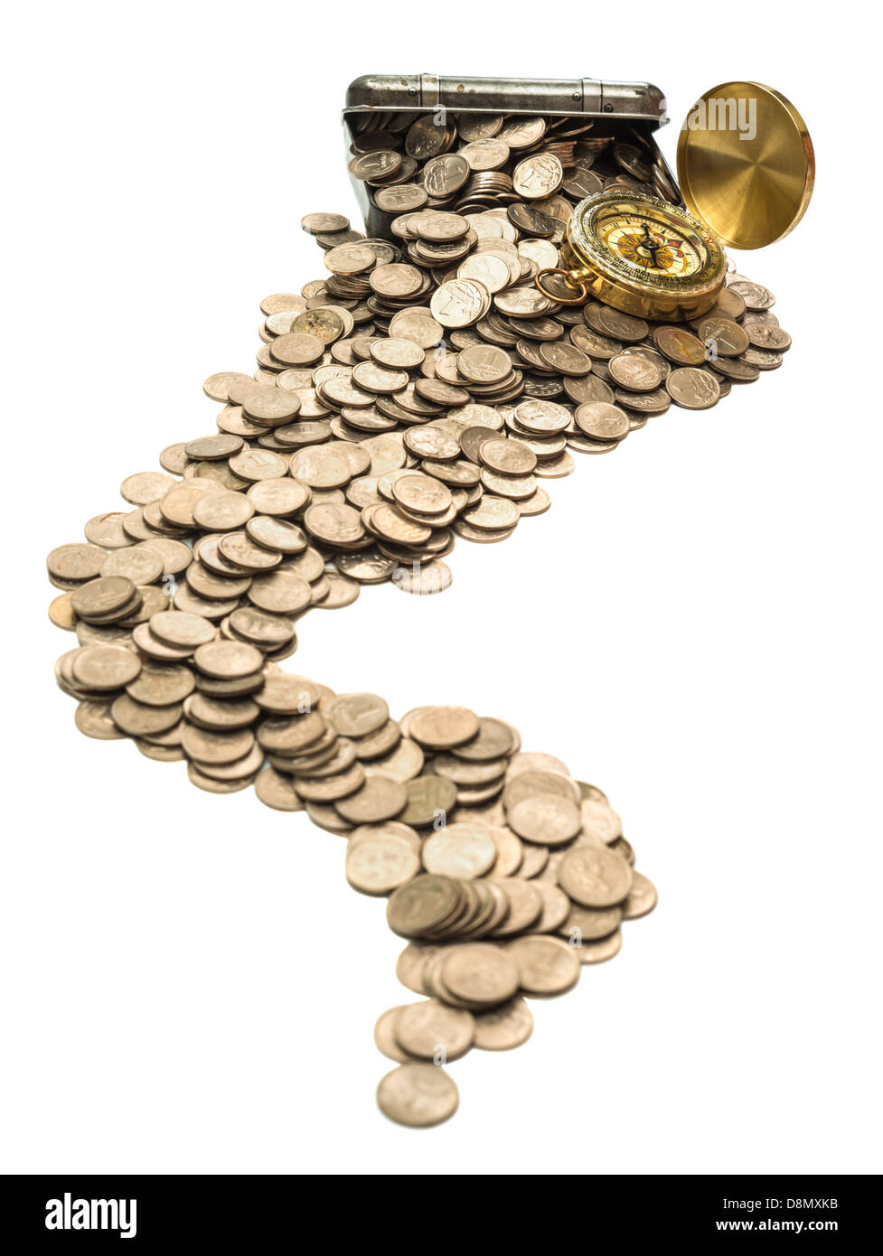 box with coins Stock Photo - Alamy